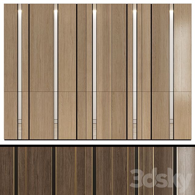 Modular wall panels in a modern minimalist style 5 0 – 3D Models ...