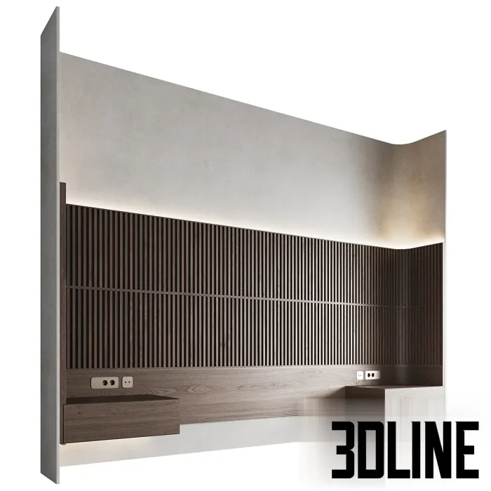 Tokipan headboard (3dline.net) - 3D Models - Download 3DLine.Net